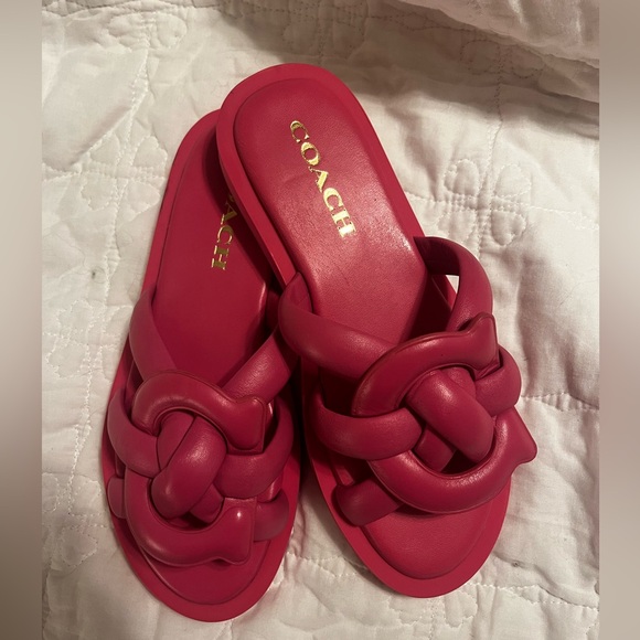 Coach | Shoes | Coach Georgie Leather Sandals | Poshmark